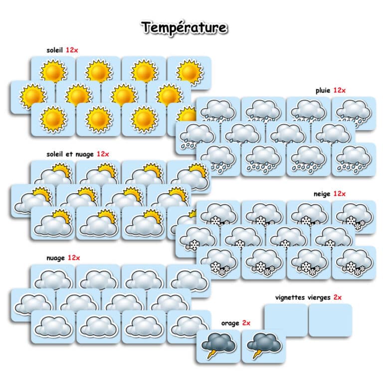 Pictogrammes pour calendrier scolaire - Izamo Design