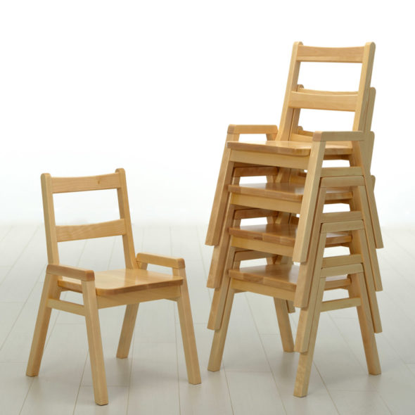 Chaises empilables en bois - Izamo Design